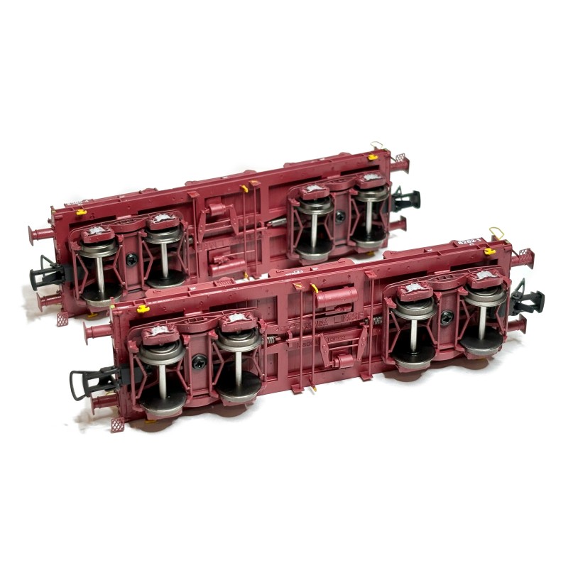 Set de 2 wagons SHMMS S32-6 SNCF chargés référence : S3263